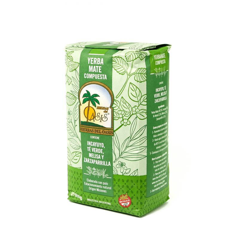 Yerba Mate Organica X6 500gr Compuesta Incayuyo, Te Verde, Melisa y ...