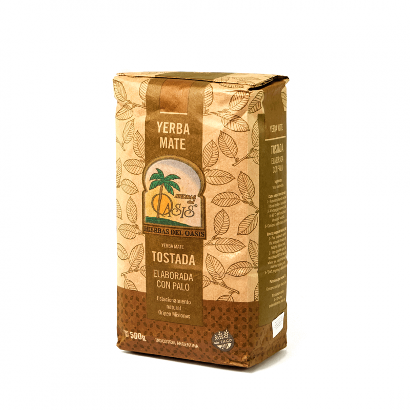 Yerba Mate Organica X6 500gr Tostada con Palo - ICBC Mall